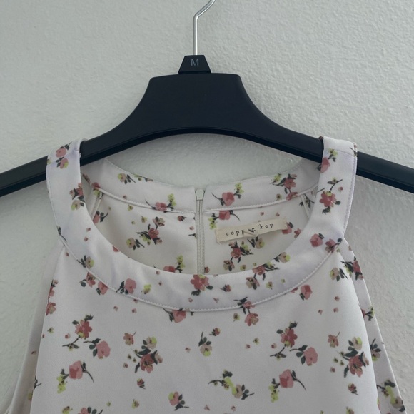 Copper Key | Dresses | Copper Key Mini Halter Sundress White And Pink ...